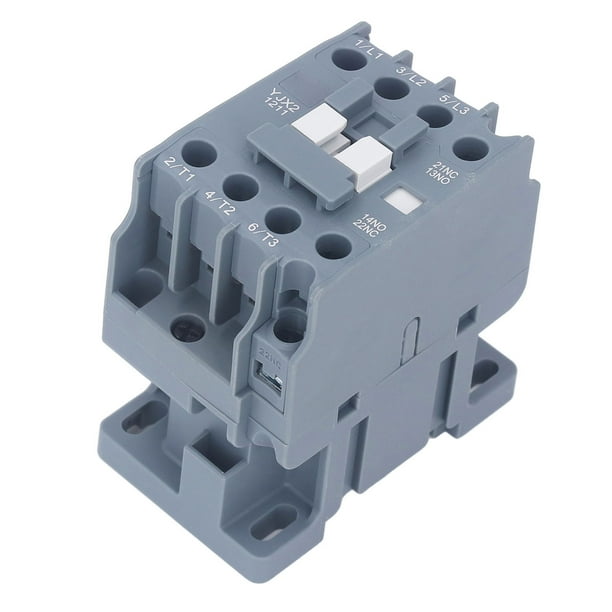 12A 3 Phase 1NO 1NC Industrial Contactor Rail Mount Motor Contactor ...