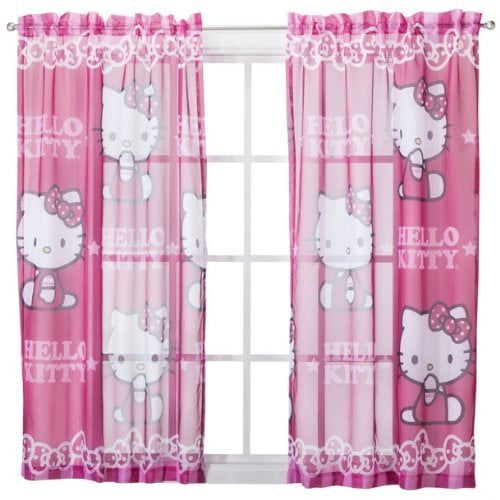 Sanrio Hello Kitty Sheer Window Panel Drape - 42x63" - Walmart.com