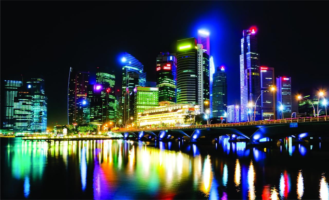 Design With Vinyl Artwork New York City Manhattan Lights Stunning Wall ...