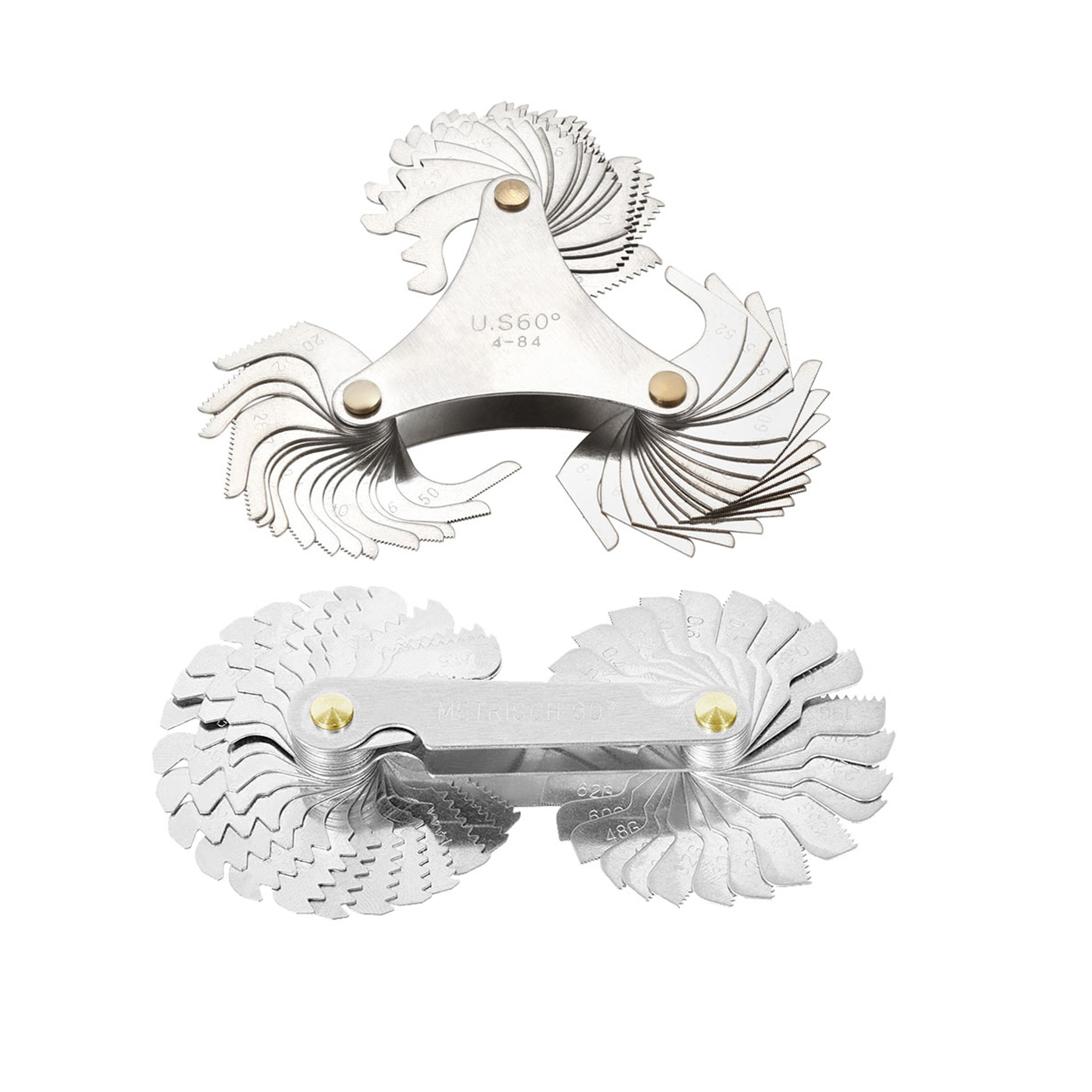 Uxcell US SAE Type, Metric Thread Gauge Set 2 Pack - Walmart.com