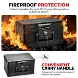 Honeywell 0.15 cu. ft. 30-Minute Fire Molded Chest with Key Lock, 1101 ...