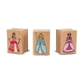 Melissa & Doug Wooden Princess Stamp Set: 9 Stamps, 5 Colored Pencils ...