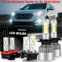For 2013-2016 Hyundai Santa Fe 2014 2015 LED Headlight Bulbs H7 H11B ...