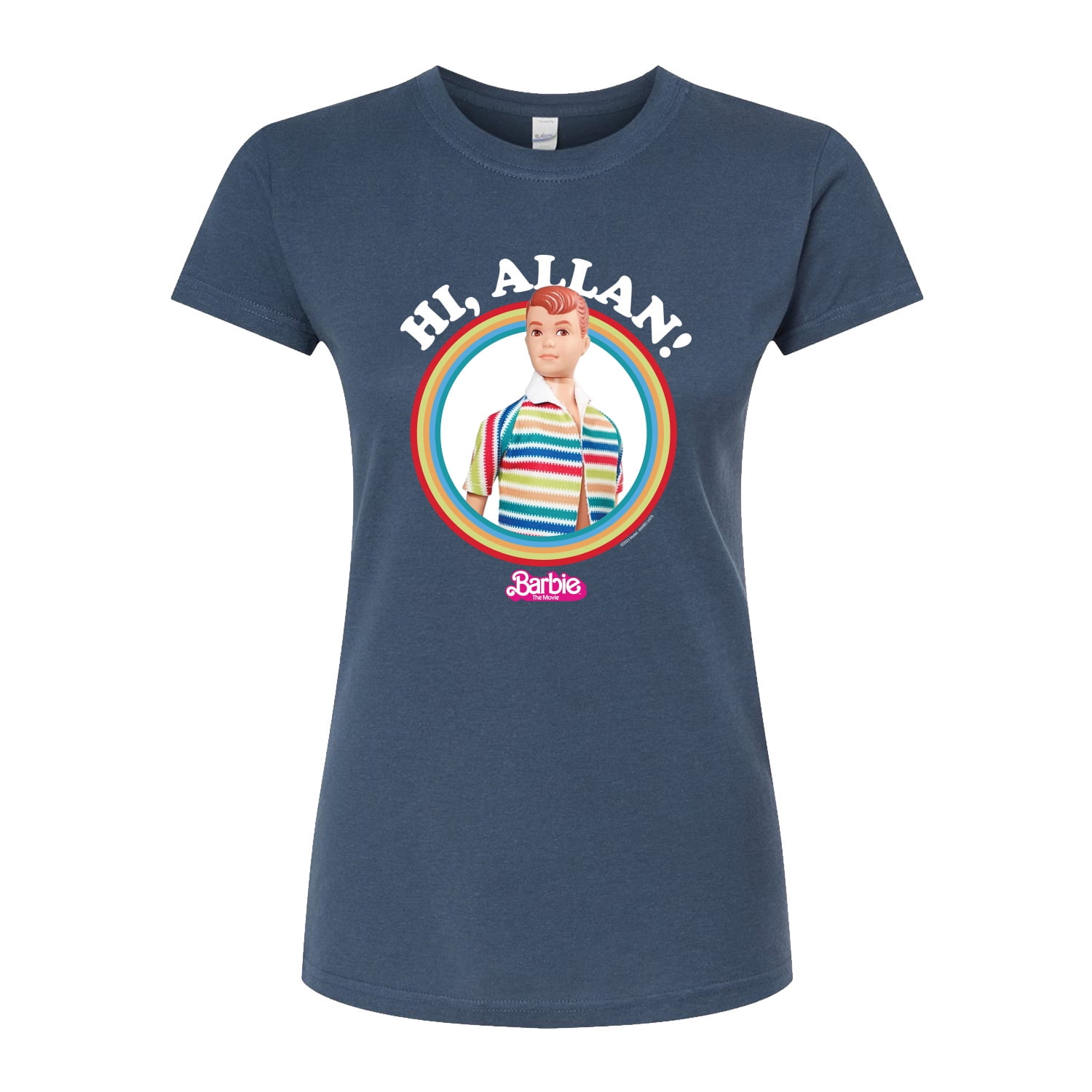 Barbie the Movie - Hi Allan - Juniors Fitted Graphic T-Shirt - Walmart.com