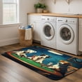 Abstract Animal Front Door Mat Indoor Entrance, Dog Playing Poker Game ...