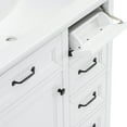 36" Bathroom Vanity Set, Ceramic Sink, Slide Rails - Walmart.com
