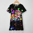Cartoon Inkling Splatoon Children's Short Sleeved Dress 3D Printed ...