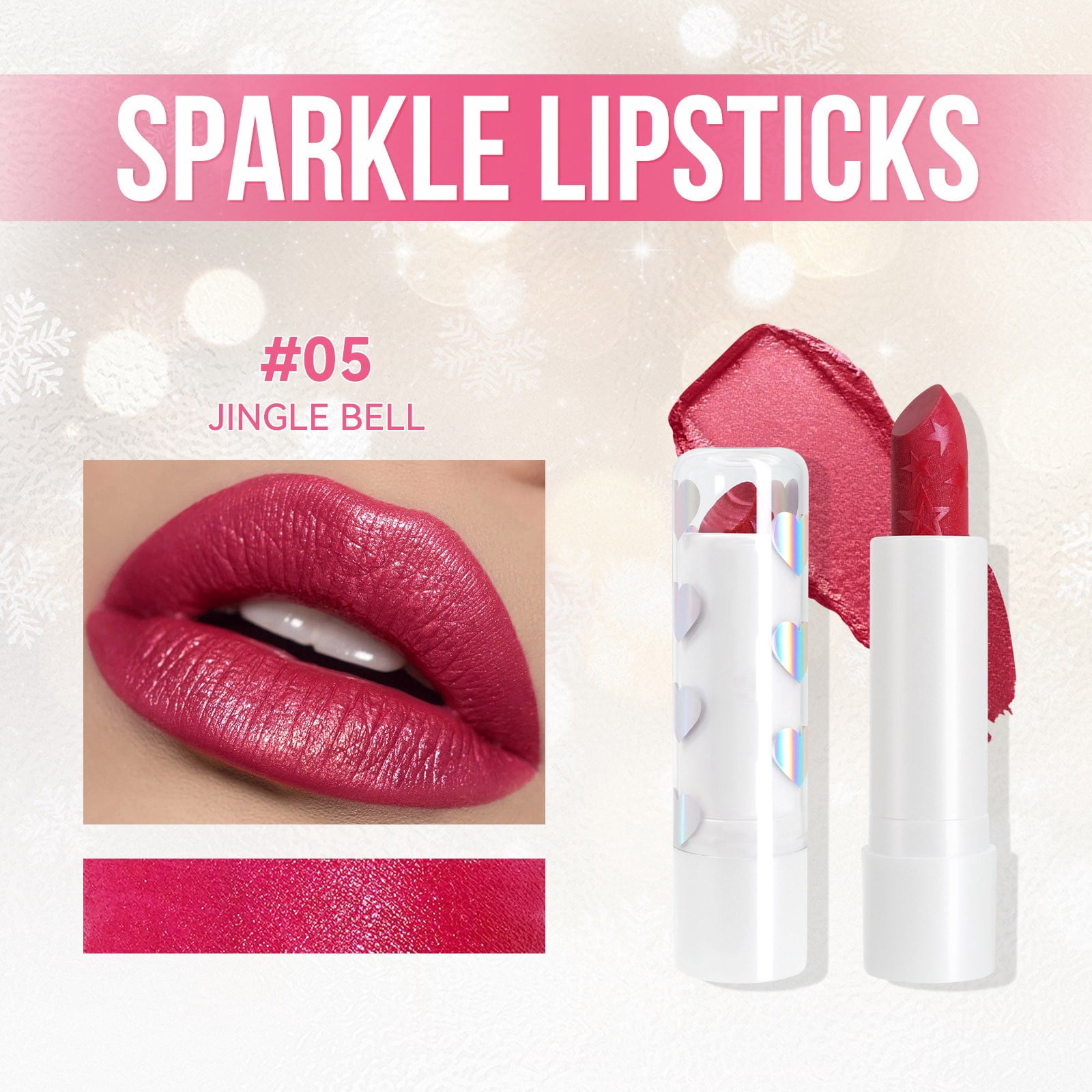 Set de Labiales Perlados de 6 Colores | Brillo Estrellado | Hidratación ...