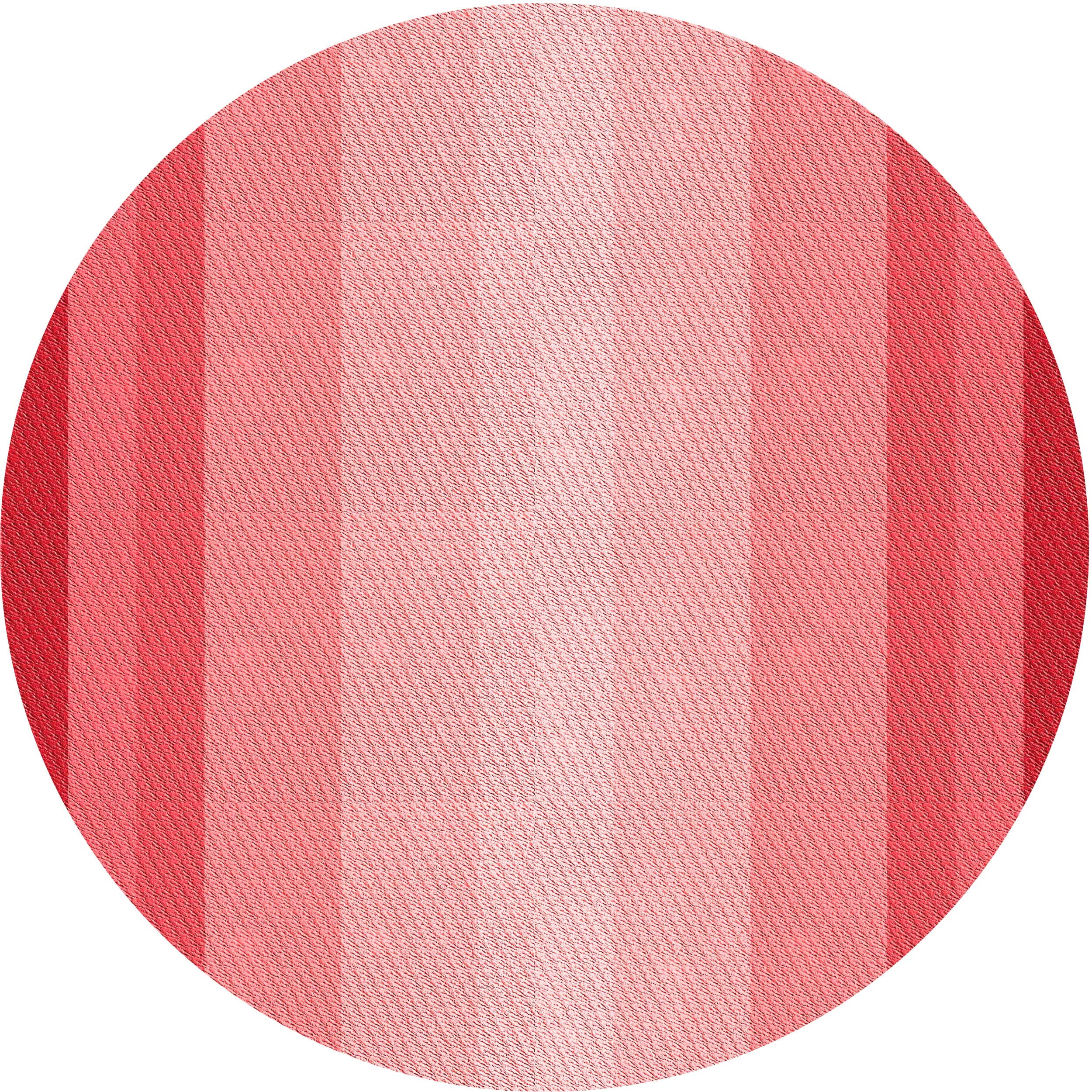 Ahgly Company Indoor Round Patterned Light Coral Pink Area Rugs, 8 ...
