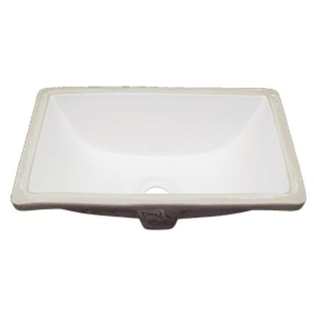 Chemcore Industries CH6365 Dart Porcelain Rectangular Undermount Vanity ...