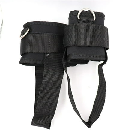 2 Pcs Ankle Strap Soft Cuffs Ankle D-Rings Ankle Cuffs for Gym Workouts ...