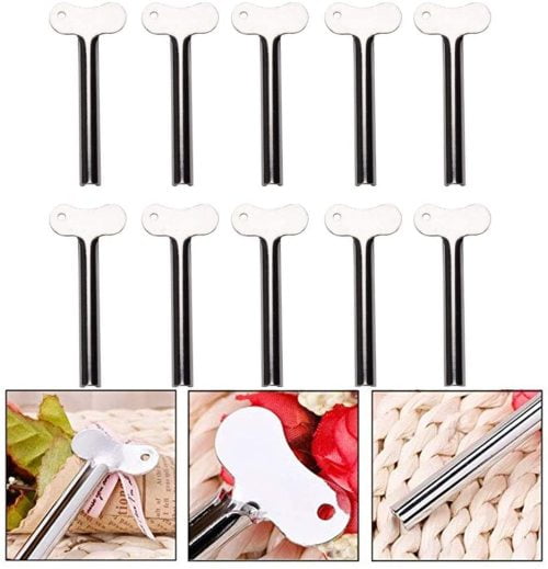 Cheers.US 10Pcs Stainless Steel Toothpaste Squeezer Metal Tube Key ...
