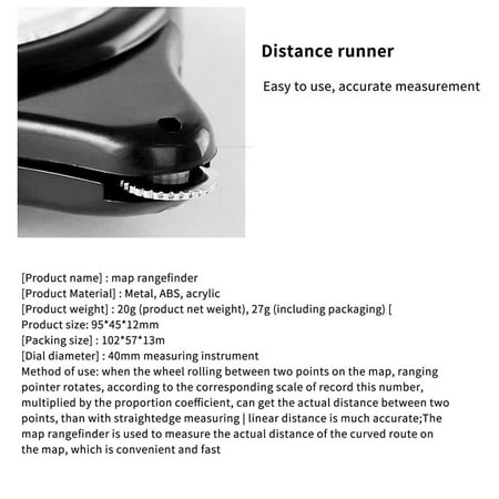 Map Rangefinder Odometer Multifunctional Portable Compass Curvimeter ...