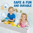 Bathtub Splash Guard with 11 Suction Cups, Foldable Silicone Bath Shelf ...