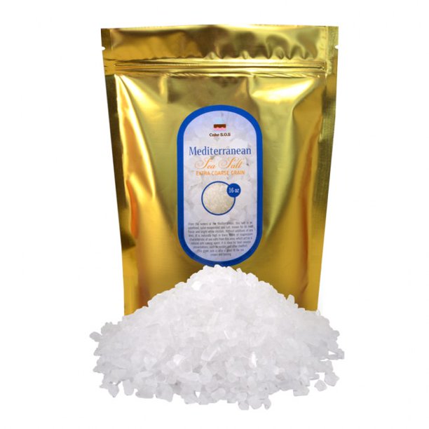 Mediterranean Sea Salt, Extra Coarse Grain 1 lb. - Walmart.com ...