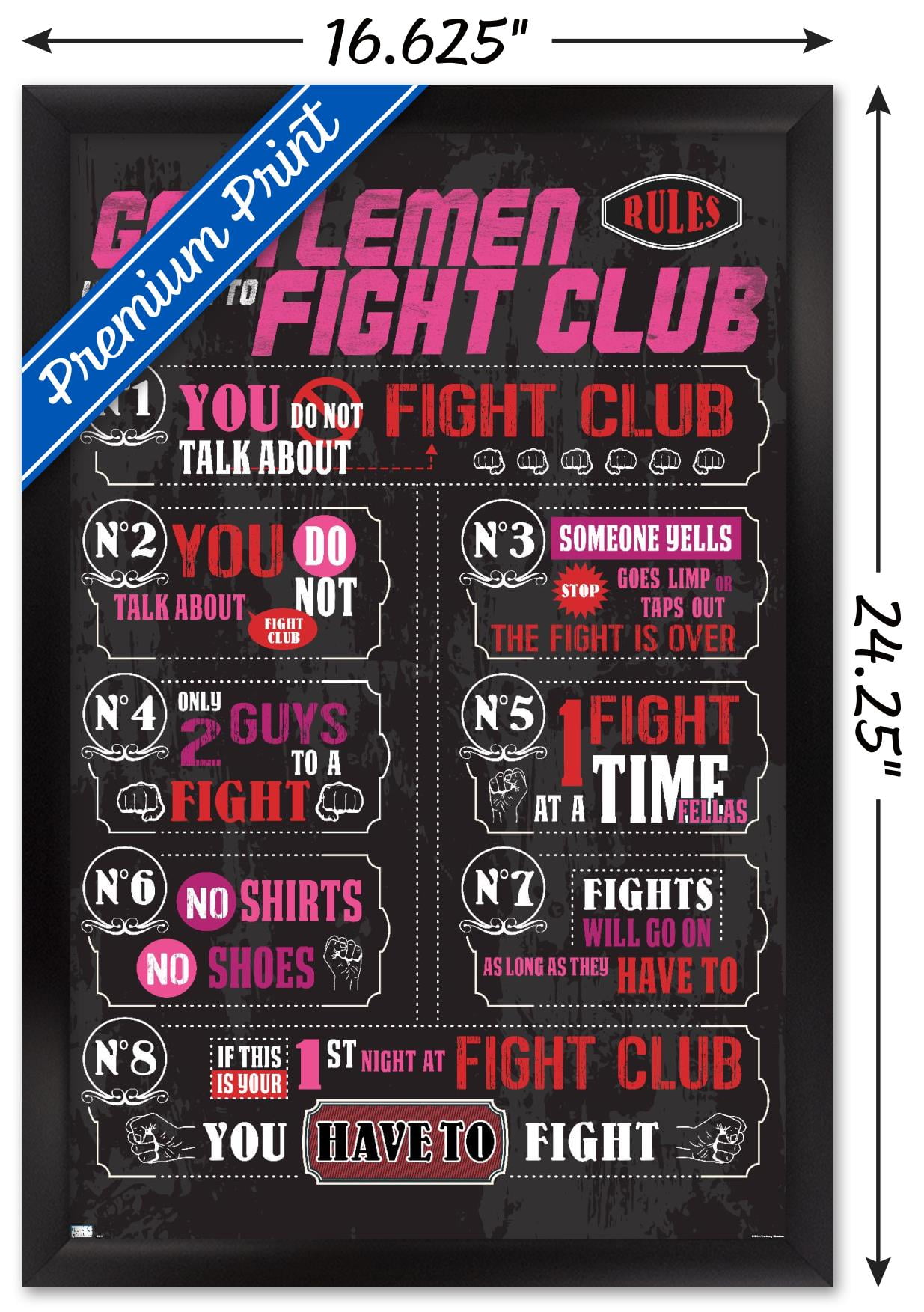 Fight Club Rules Poster