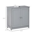 Bathroom Vanities - Under Sink Cabinet, Gray - U-Shape Cutout ...