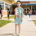 BZSMCE Short Sleeve dress Dress Casual Cotton Dresses-Flower Grass ...