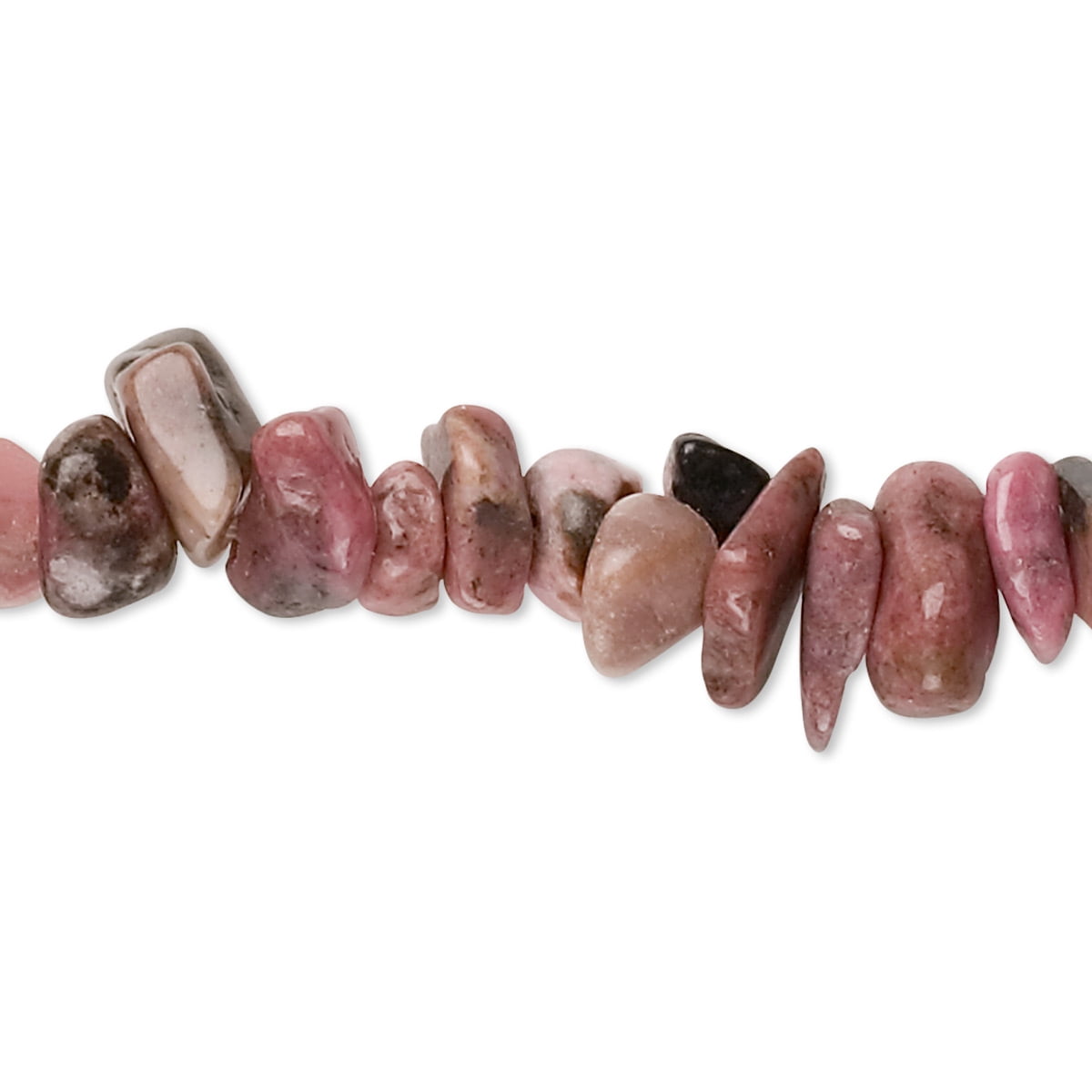 10mm · Large Hole · 1/2 Strand Rhodonite w/ Matrix · Smooth · Round ...