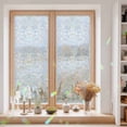 Giraffe Elephant Window Privacy Film, Zebra Lion Soft Clouds Playful ...