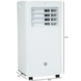 GE Appliances 6,100 BTU Portable Air Conditioner, Cools Rooms Up to 250 ...