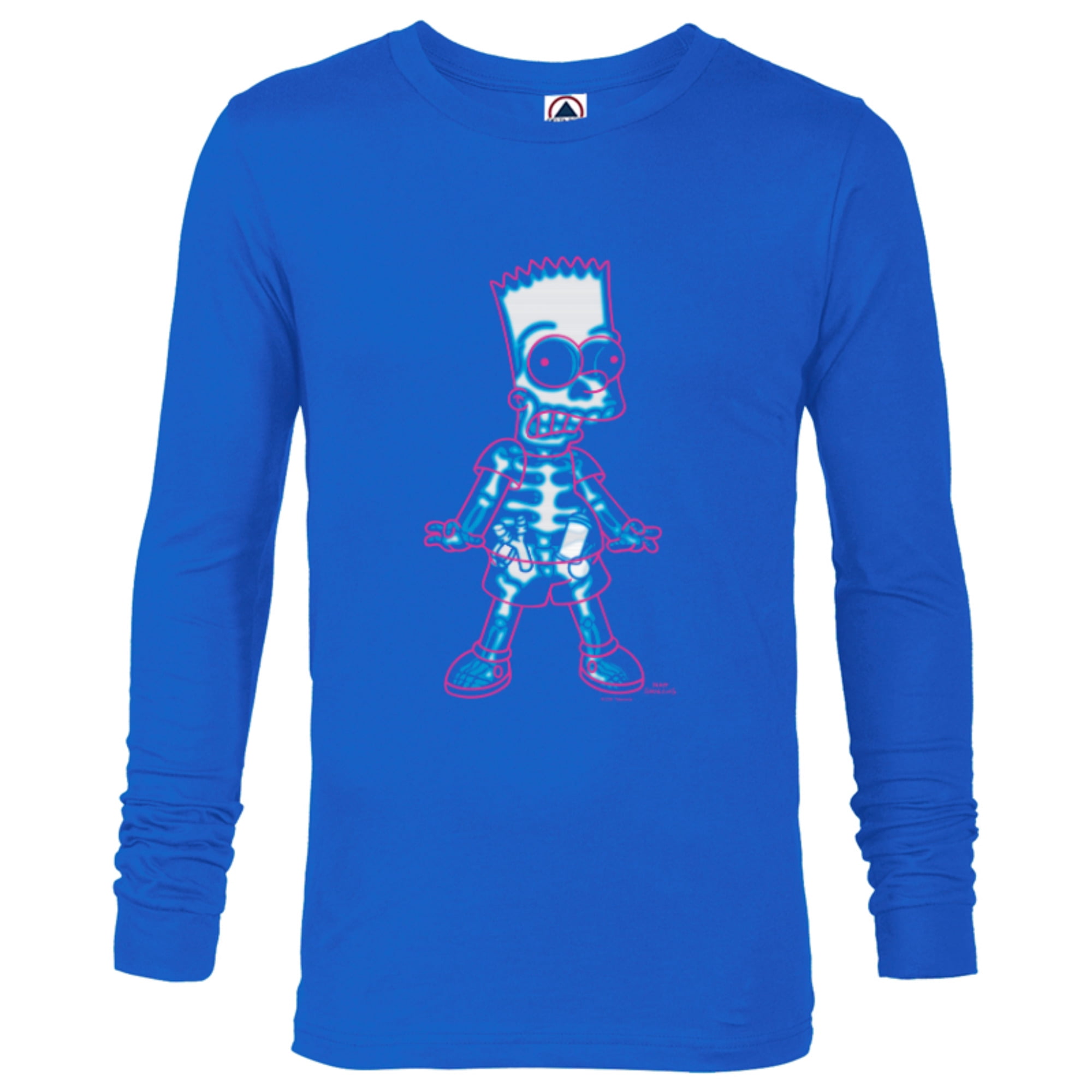 The Simpsons Bart Simpson Way in Trouble X-Ray - Long Sleeve T-Shirt ...