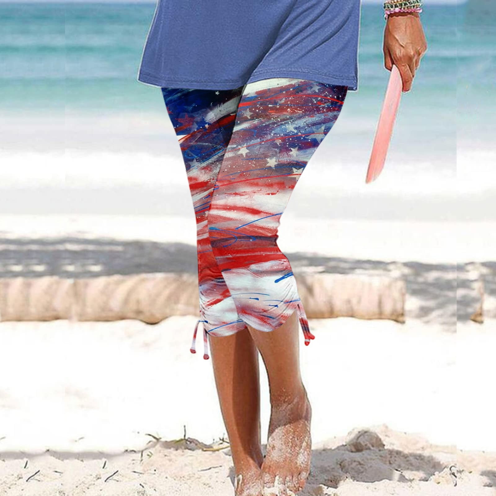 Act Now！ HIMIWAY July 4th Discounts Women's Fashion Outer Wear Leggings ...