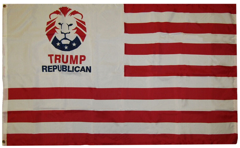 Trump 2024 Lion Republican 3x5 Flag - Walmart.com