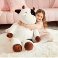 IKASA Giant Cow Stuffed Animal Plush Toy,Large Jumbo 30" White Huge ...