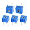 Uxcell Potentiometer 12mm 10K Ohm Variable Resistors Single Turn Rotary ...
