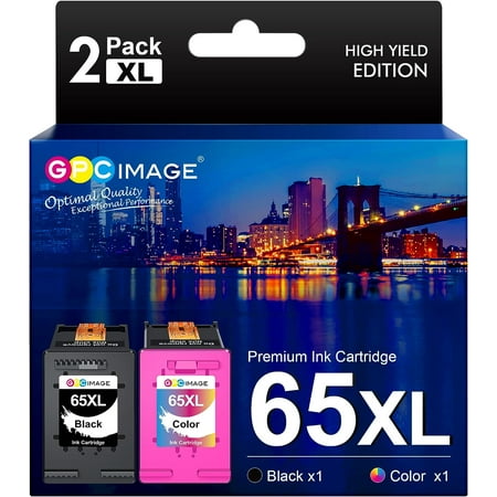 for HP 65 Ink Cartridges XL Black/Tri-Color (2-Pack) for HP 65 Ink XL ...