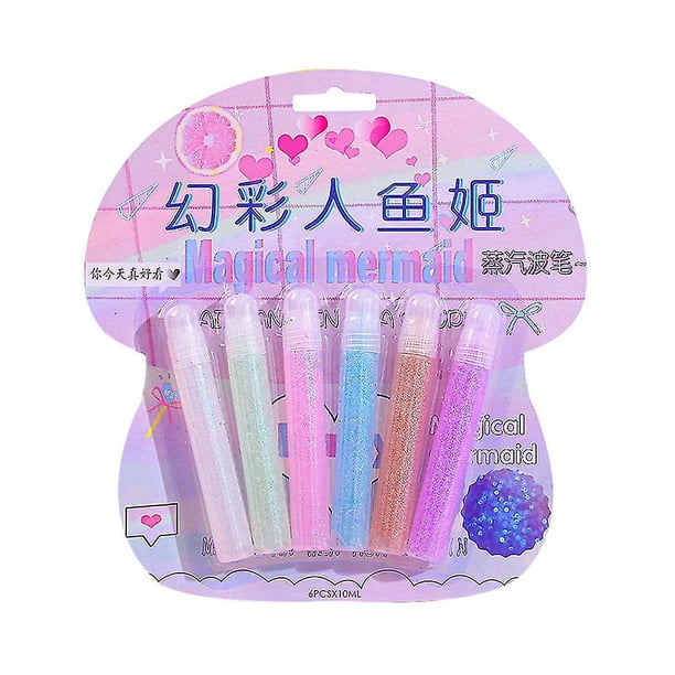 Sajy 5pcs/set 5-color Highlighter Pen Set Magic Glitter Pen Diy Writing ...