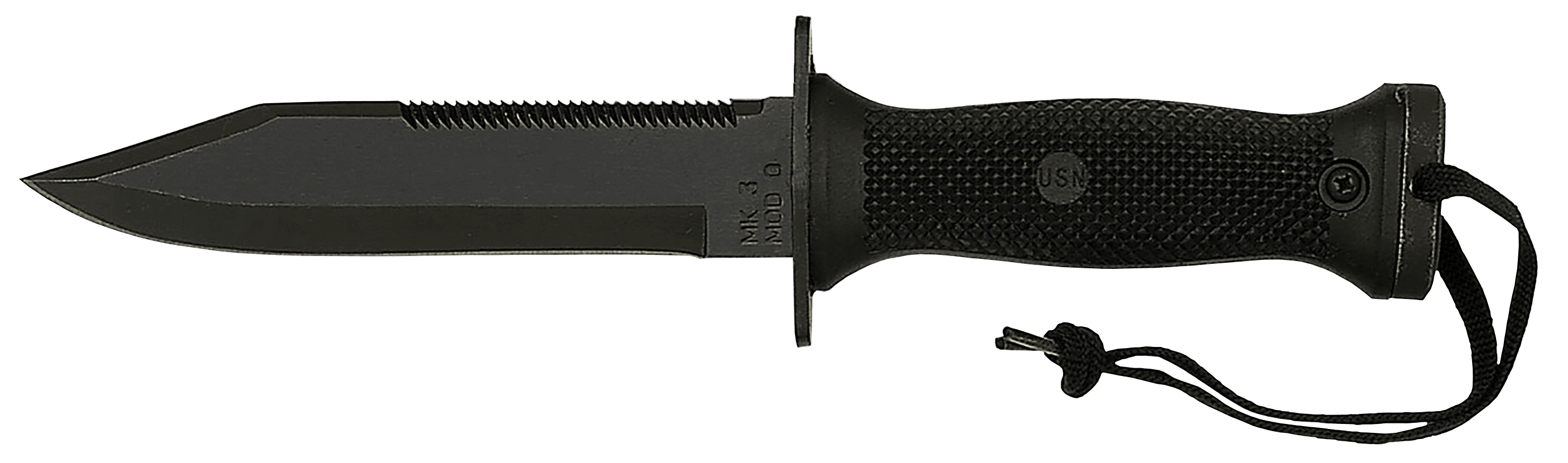 Ontario Knives MOD Mark 3 Dive Fixed Blade Knife 6141 Black 440A Stainless Steel Cuchillo ...