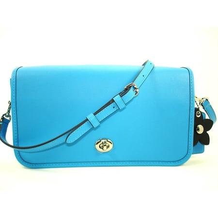Coach Glove-tanned Leather Turnlock Shoulder/Crossbody Blue/Azure ...