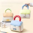 Cute Quilted Makeup Bag with Handle, Portable Cosmetic Organizer for ...