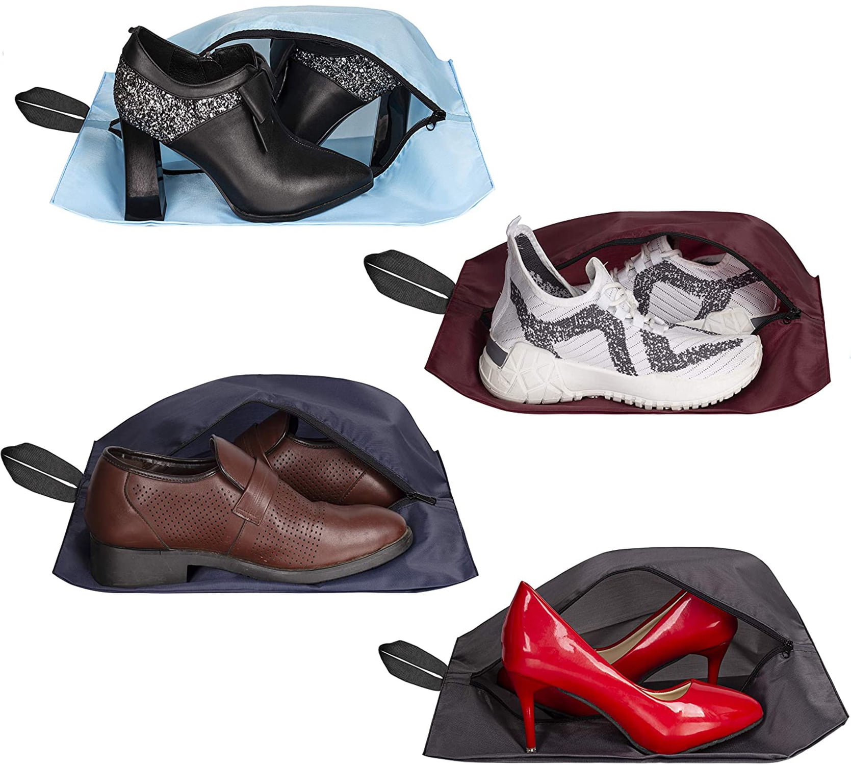 MISSLO Water Resistant Shoe Bags for Travel Organizer Portable Shoe ...