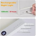 Flat Book Light without Battery，2026new rechargeable tri-color LED ...