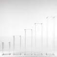 Balsa Circle 40" Clear Crystal Rectangular Stand Flower Vase Column ...