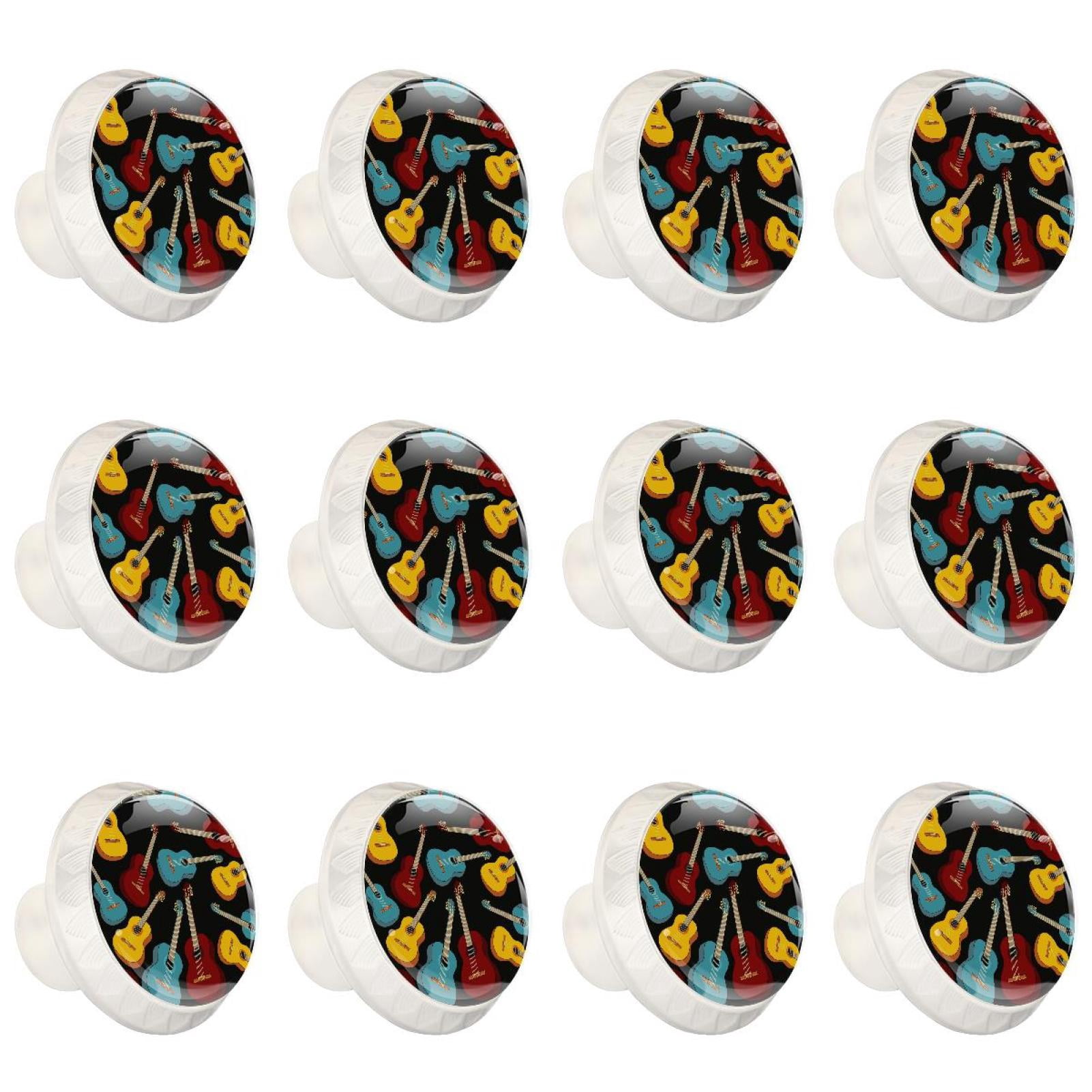 12 Pcs Guitars Music Knobs for Kitchen Cabinet Cupboard Dresser ...