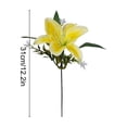 Hzrsly Artificial Floral Bouquet Hand-Tied Decorative Flowers Faux ...