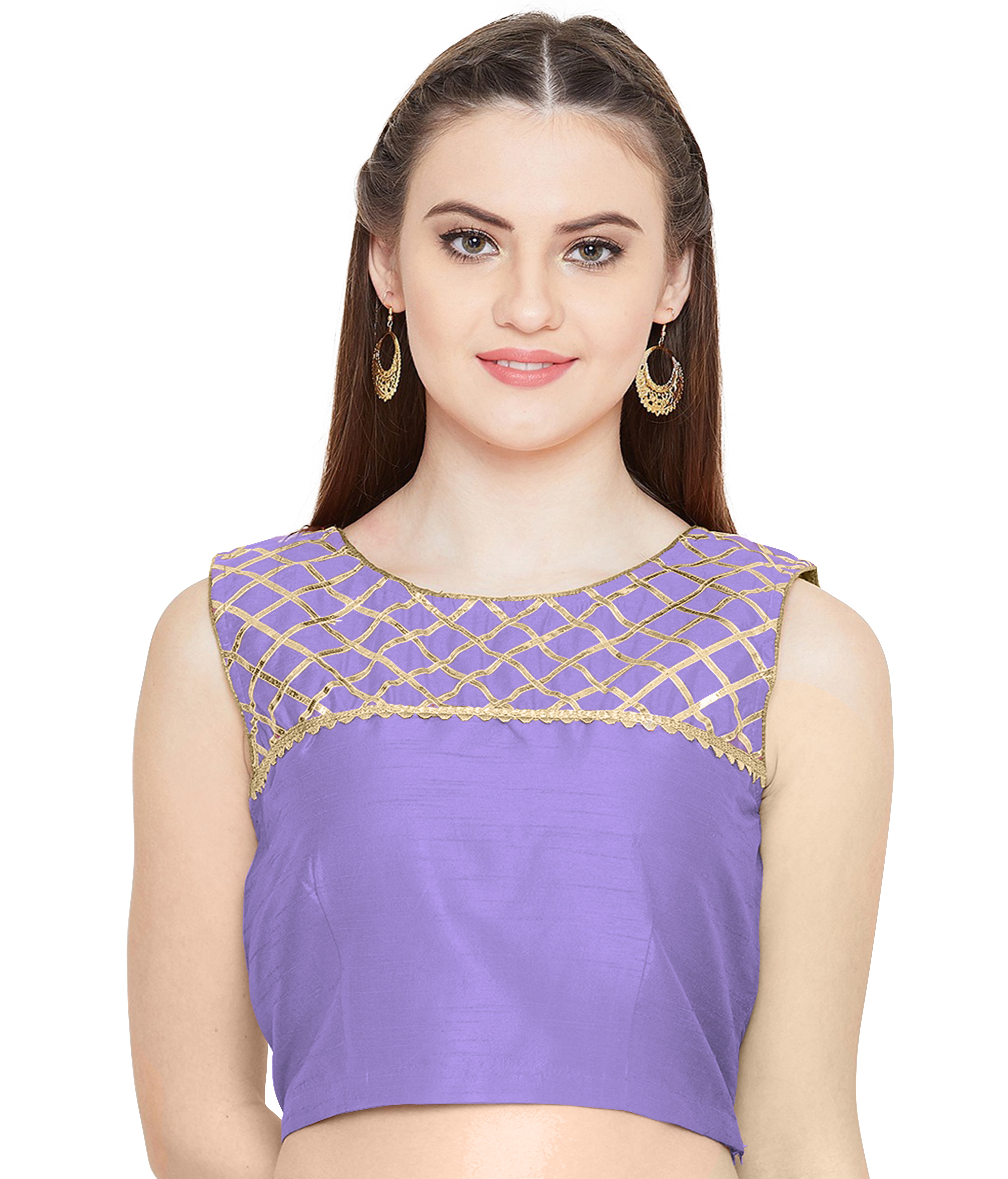 eloria Women's Gottapati Design Art Silk Sari Top Summer Casual Boat ...