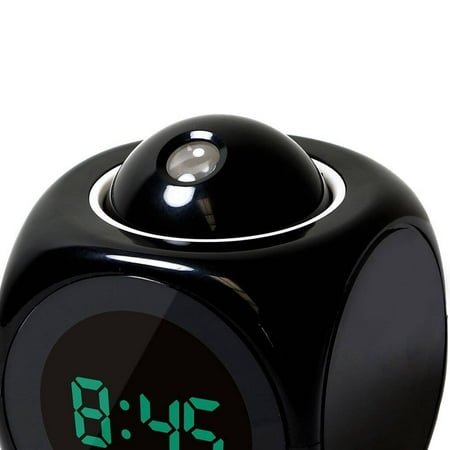 Home Projecting Alarm Clock Large Display Time Date Time projector ...