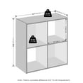 Furinno Pelli Cubic Storage Cabinet Bookcase Bookshelf 4 Cube Espresso