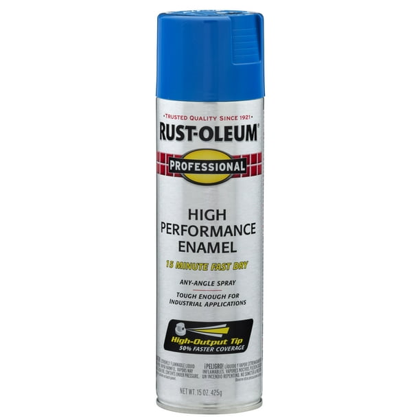 Safety Blue, Rust-Oleum Professional High Performance Enamel Spray, 15 ...