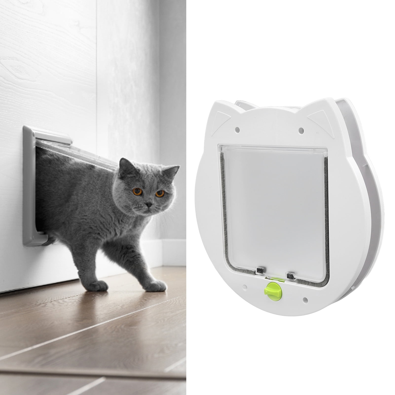 Click here for Domqga Cat Door 2 Way Lockable Weather Noiseless P... prices