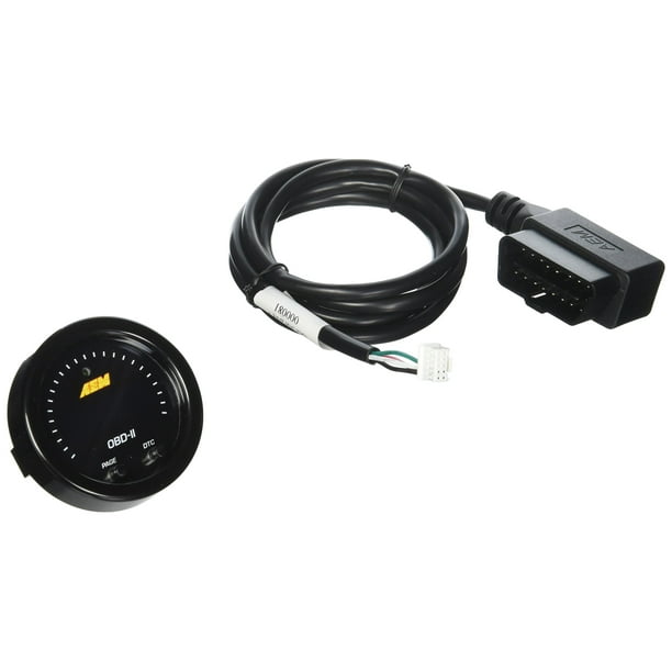AEM X-SERIES 52mm OBD II Digital gauge View Engine Parameters codes cEL ...