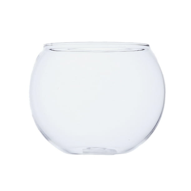 Round Clear Glass Flower Vase Sphere Fish Tank Bowl Air Planter DIY ...