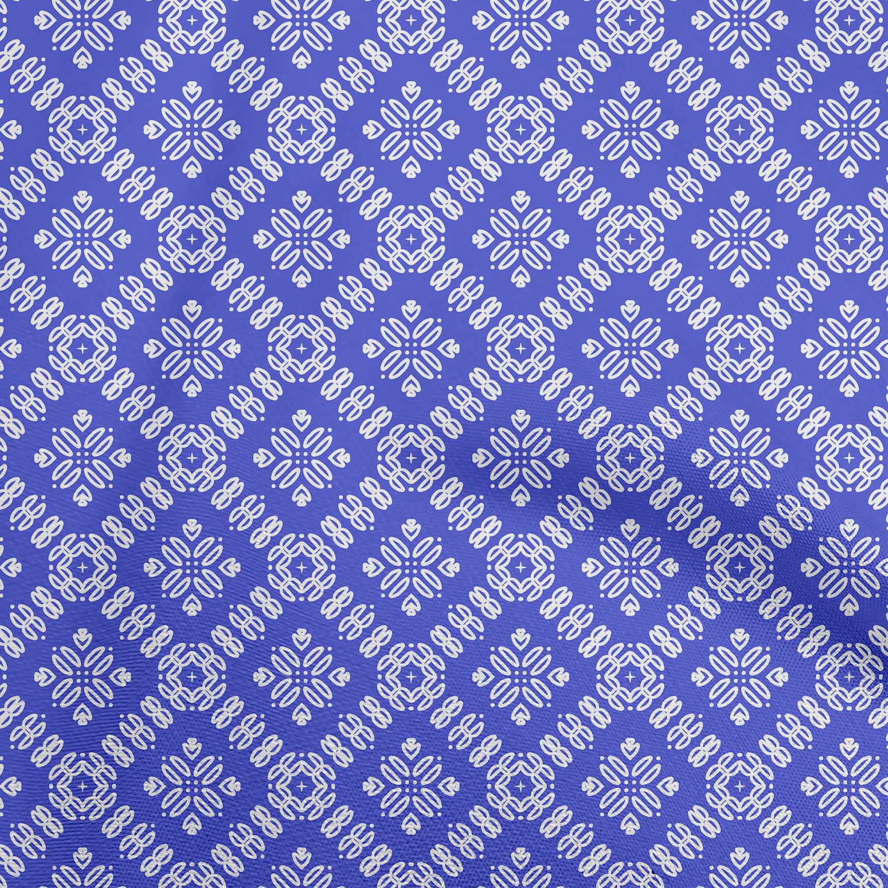 oneOone Silk Tabby Royal Blue Fabric Asian Block Fabric For Sewing ...