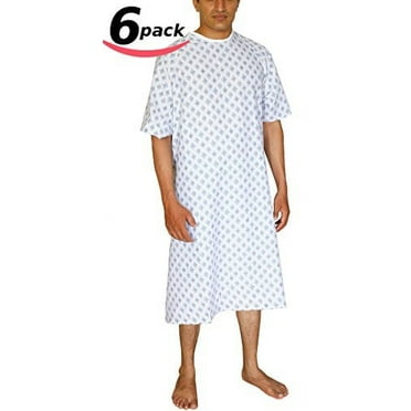 Demure Print Hospital Gown - 2 Pack - Walmart.com