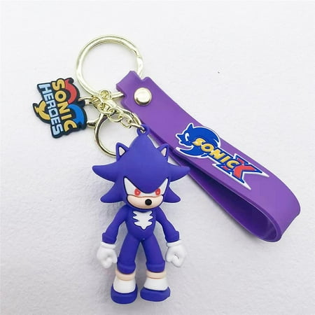 Shadow Sonic The Hedgehog Keyring Keychain Pendant Kids School Bag ...